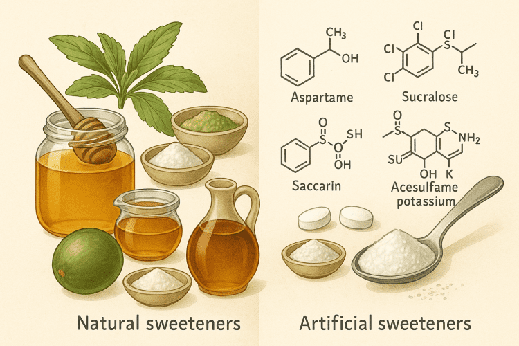 Natural vs Artificial Sweeteners - Chemniverse